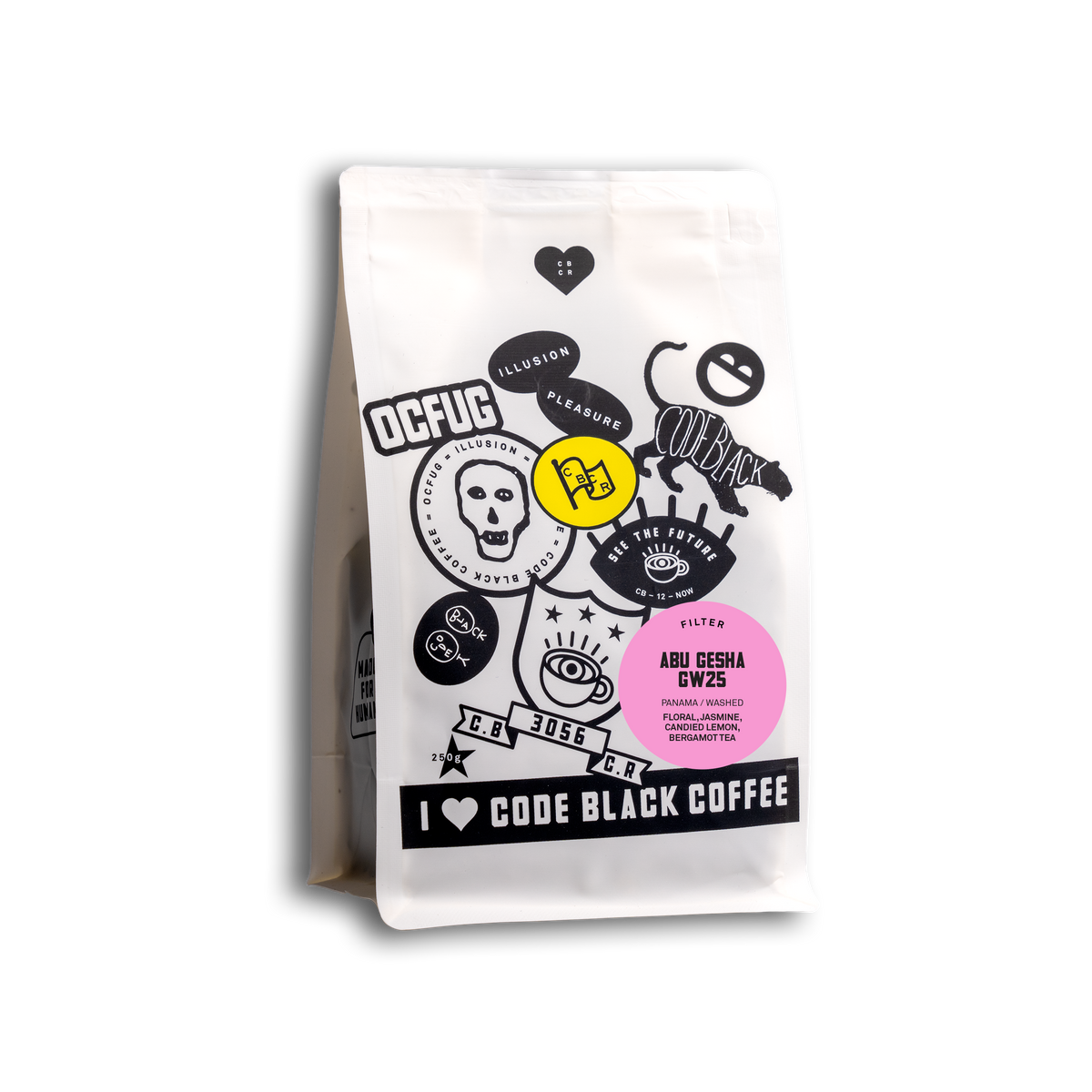 Panama Abu Coffee GW25 Washed Gesha - Single Origin – Code Black Coffee