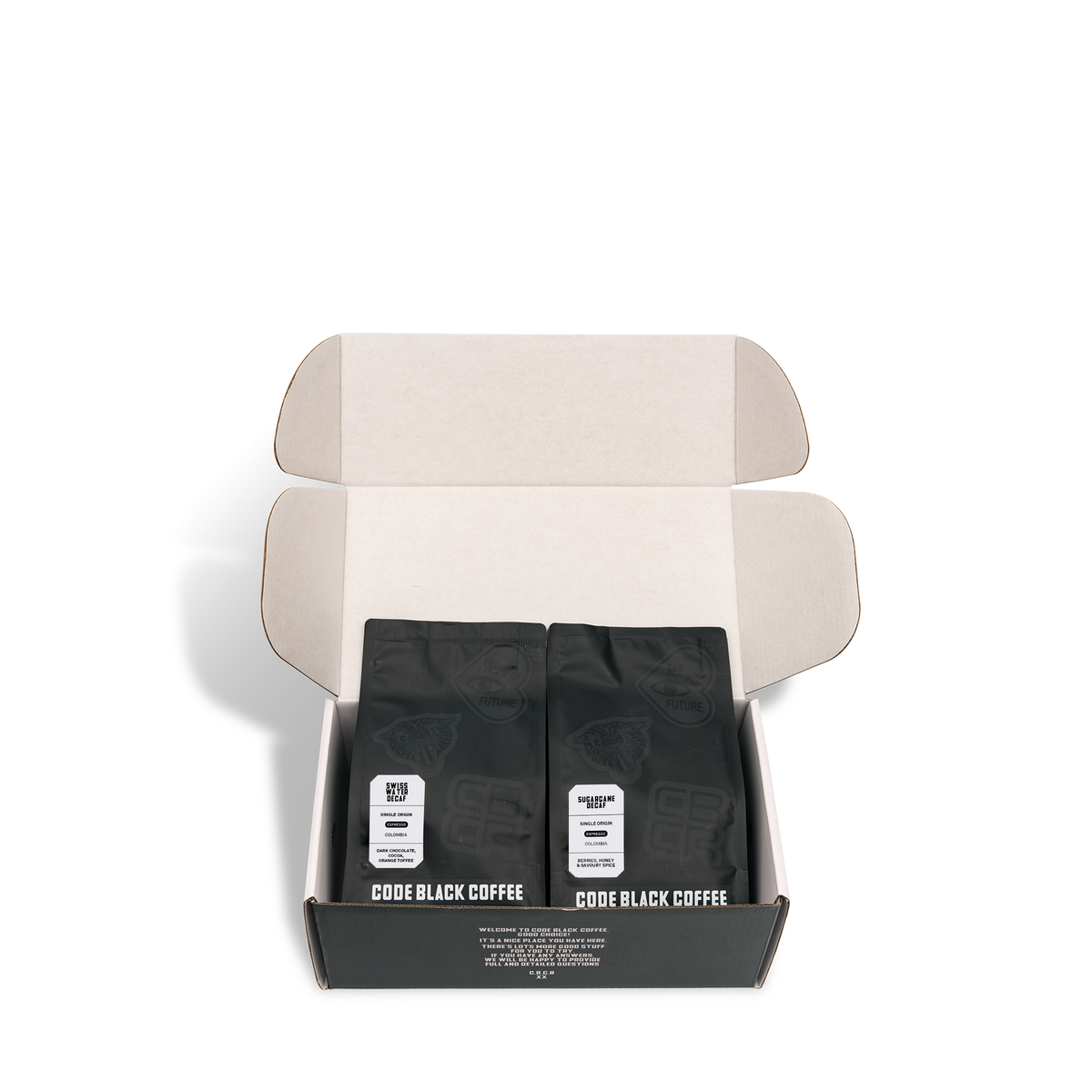 Code Black Coffee x Decaffeinated Espresso Bundle