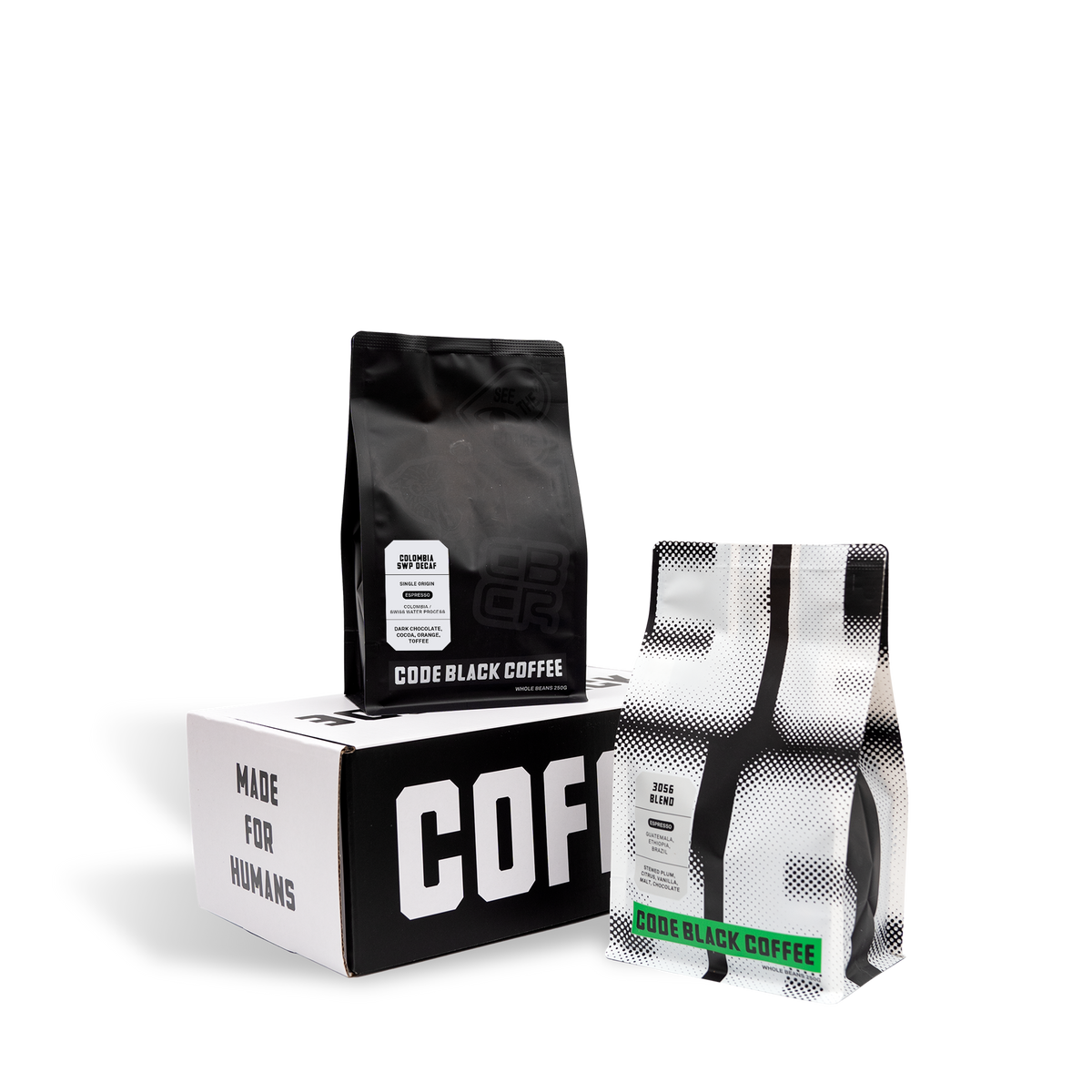 Code Black Coffee x Decaf x 3056 Bundle